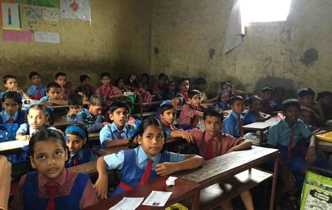 Poor Children In American School
