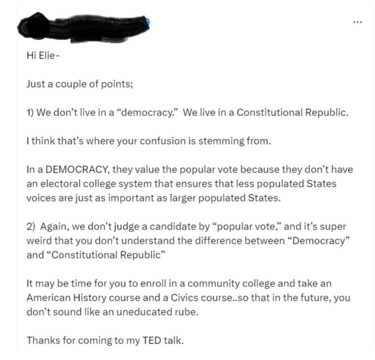 A Lesson in Basic Civics for People Who Stubbornly Defend the Electoral ...