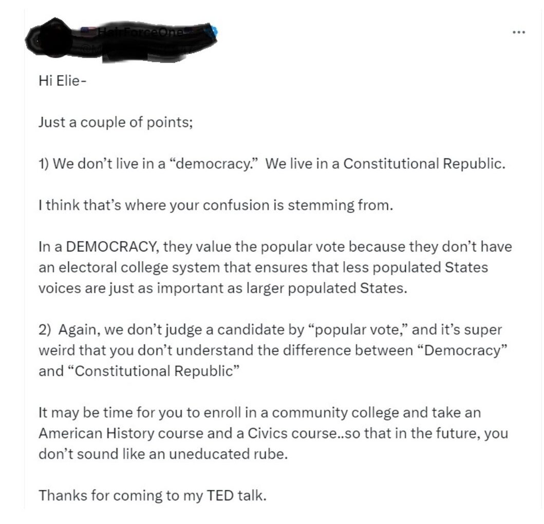 A Lesson in Basic Civics for People Who Stubbornly Defend the Electoral ...